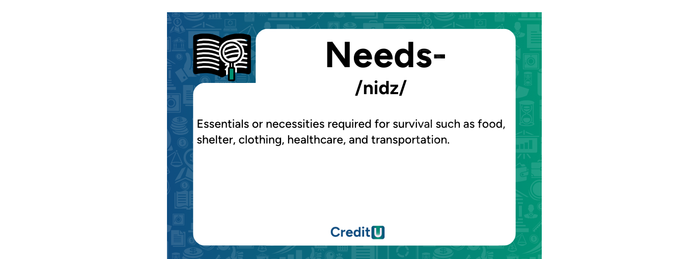 Needs vs Wants - An In-depth Understanding - CreditU